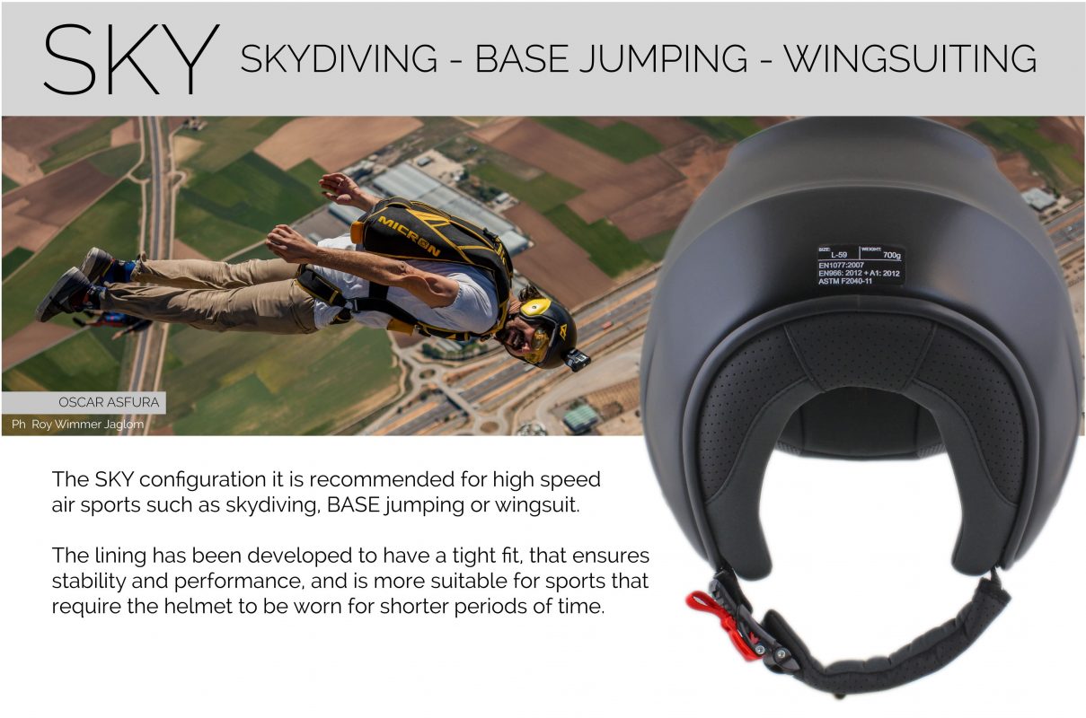 Helmet openface ICE TONFLY CERTIFIED (sports aériens et d'hiver).SUR ...